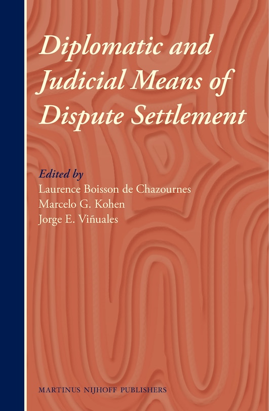 Diplomatic And Judicial Means Of Dispute Settlement ('tc') | Indigo