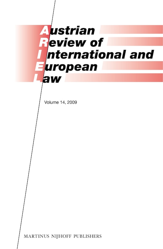 Austrian Review Of International And European Law, Volume 14 (2009 ...