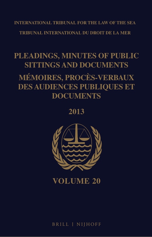 Pleadings, Minutes Of Public Sittings And Documents / Mémoires, Procès ...
