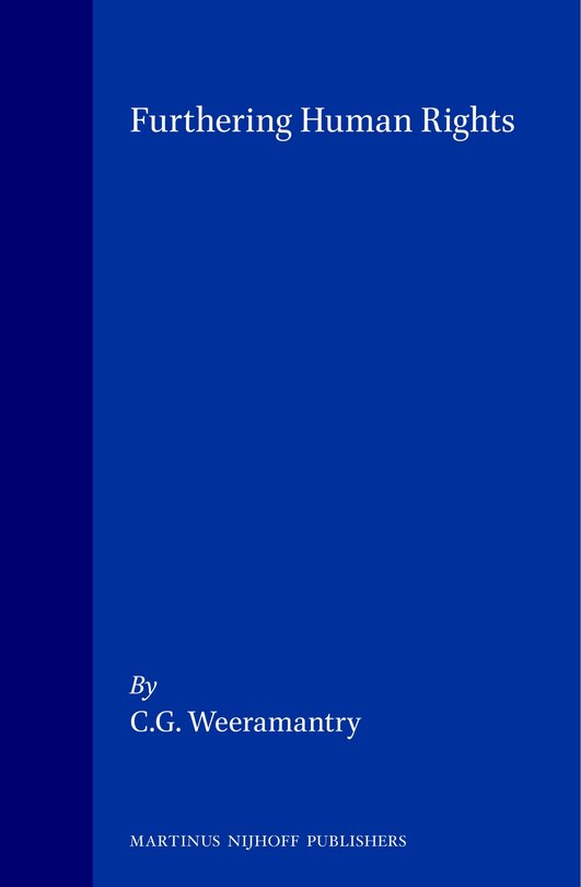 Furthering Human Rights Book By Cg Weeramantry, ('tc') | Indigo