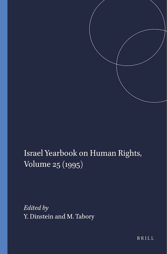 Israel Yearbook On Human Rights, Volume 25 (1995) ('tc') | Indigo