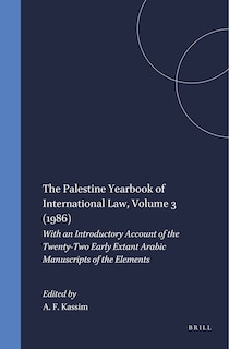 The Palestine Yearbook Of International Law, Volume 3 (1986) ('tc ...