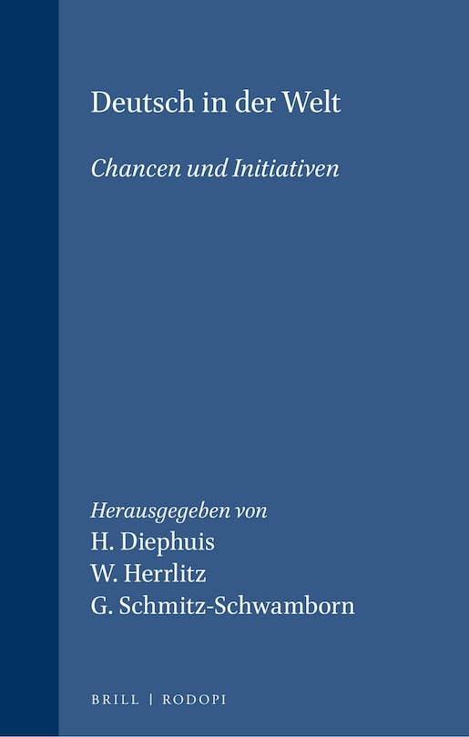 Deutsch In Der Welt: Chancen Und Initiativen ('tp') | Indigo