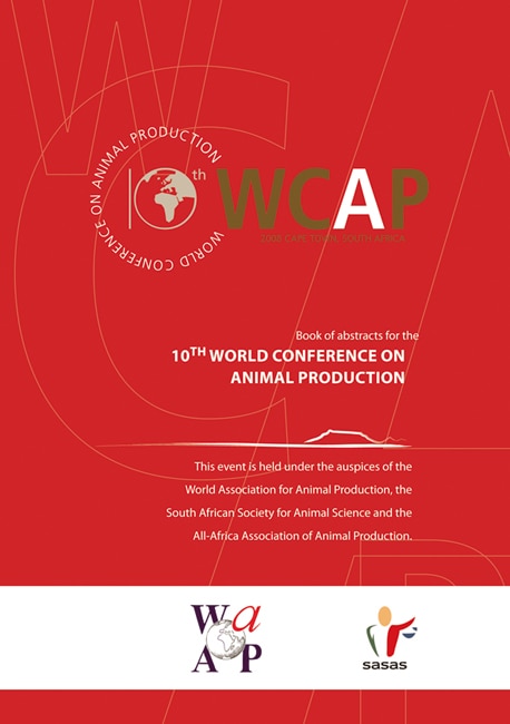 Book Of Abstracts For The 10th World Conference On Animal Production ...