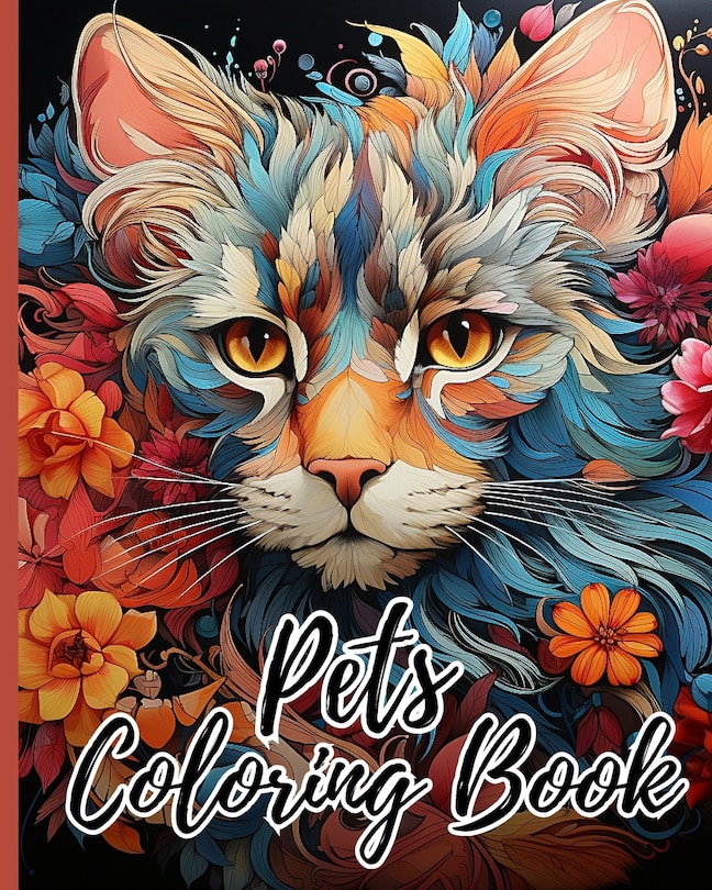 Pets Coloring Book For Kids: Cute Puppies Coloring Pages, Gifts For ...