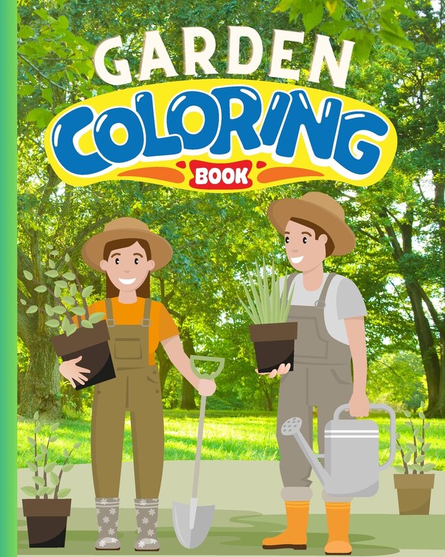 Garden Coloring Book: Country Gardens Coloring Pages, Flowers Coloring ...