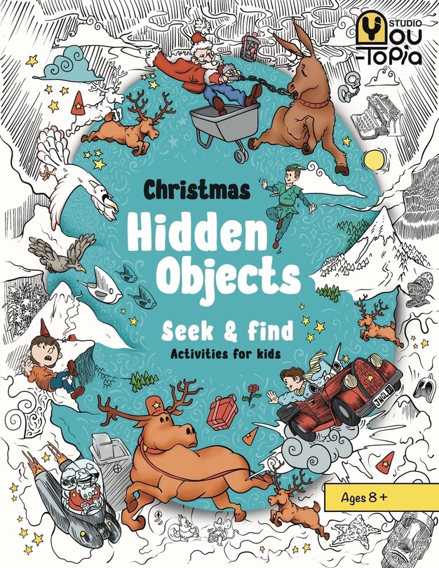 Christmas Hidden Objects: Seek & Find Activities for kids Ages 8 and ...