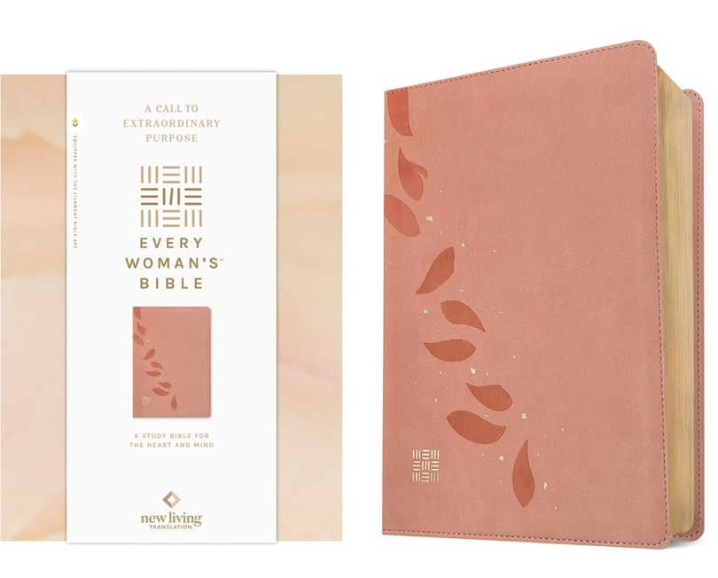 Nlt Every Woman’s Bible, Filament Enabled (leatherlike, Pink Petals ...