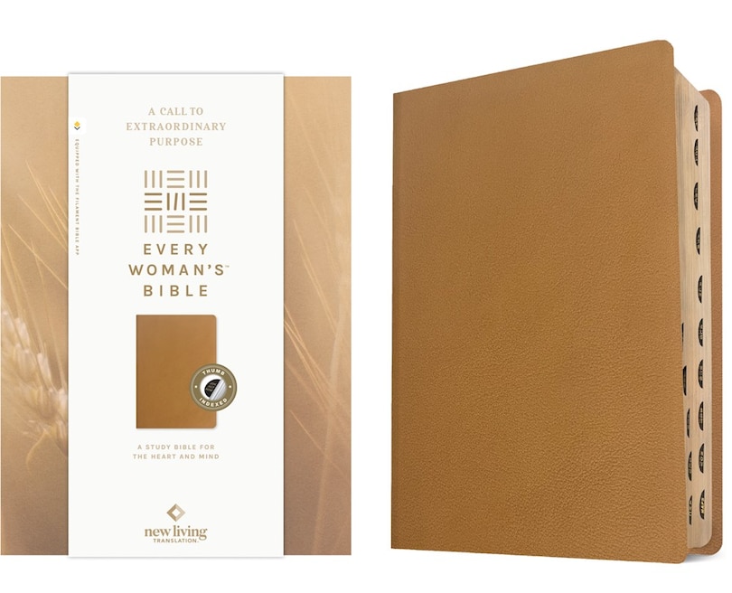 Nlt Every Woman’s Bible, Filament Enabled (genuine Leather, Camel ...
