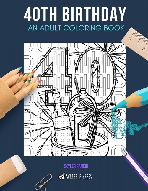 40 birthday coloring pages