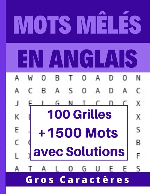 Mots Mêlés en Anglais: Mots Meles Adultes, Mots cachés 100 Grilles de ...