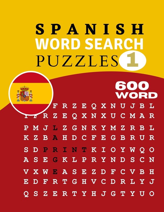 Large Print Spanish Word Search Puzzles 1: English-spanish Word Search ...
