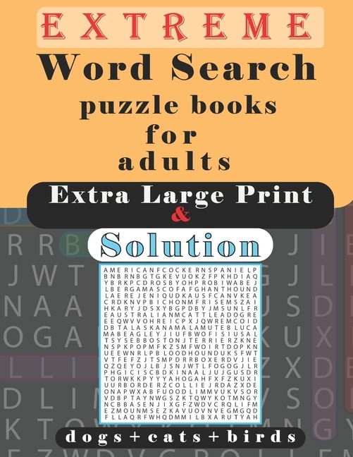 extreme word search puzzle books for adults extra large print and ...