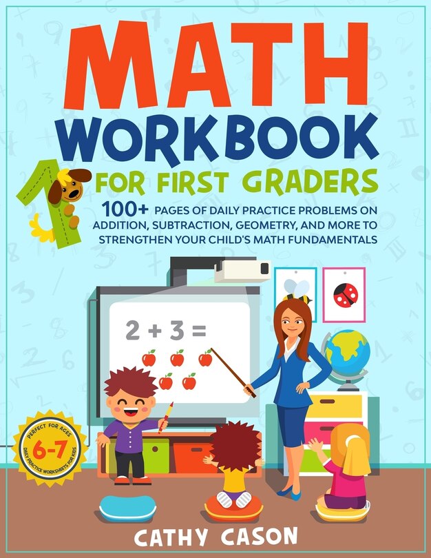 Math Workbook for First Graders: 100+ Pages Of Daily Practice Problems ...