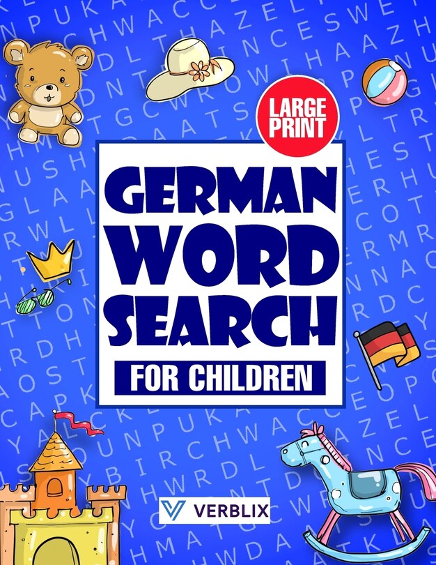 German Word Search for Children: Large Print German Activity Book with ...
