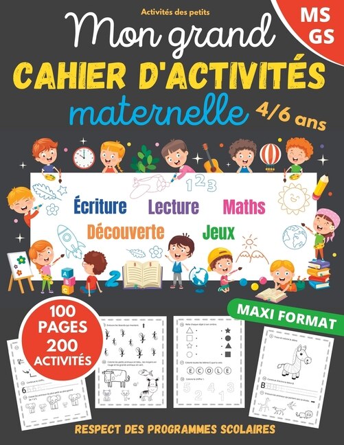 Mon Grand Cahier D'activités Maternelle: De 4 À 6 Ans Apprendre En S ...