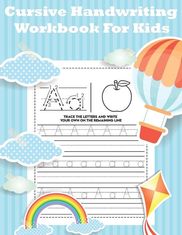 Cursive Handwriting Workbook For Kids: Cursive Handwriting Alphabet ...