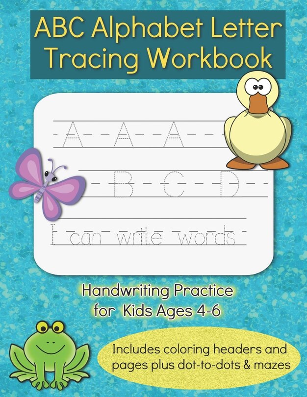 ABC Alphabet Letter Tracing Workbook: Handwriting Practice Activity ...