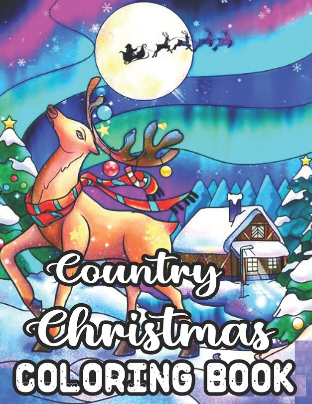 country christmas coloring book