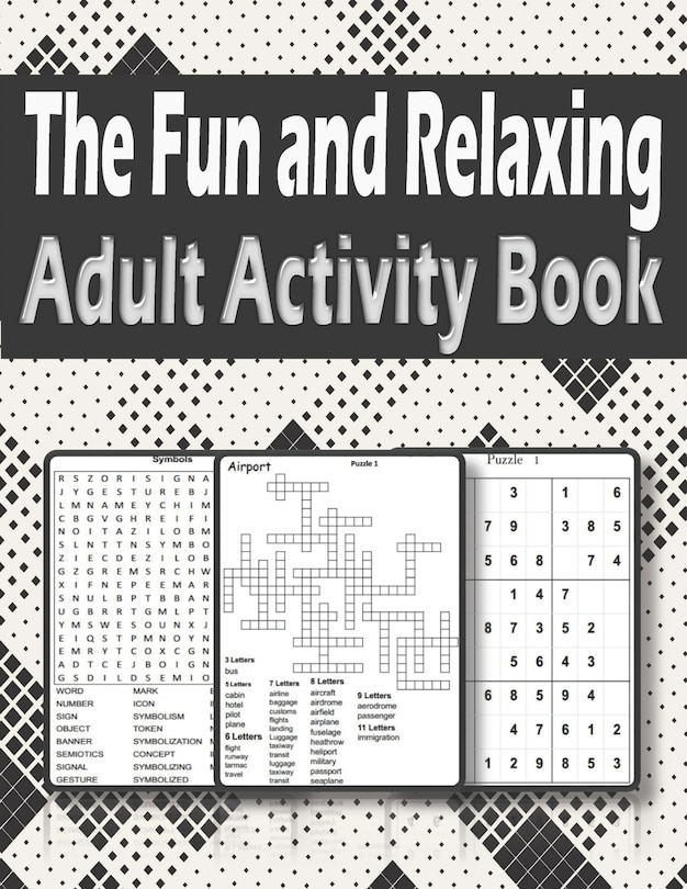 The Fun And Relaxing Adult Activity Book: Brain Activity Book For ...