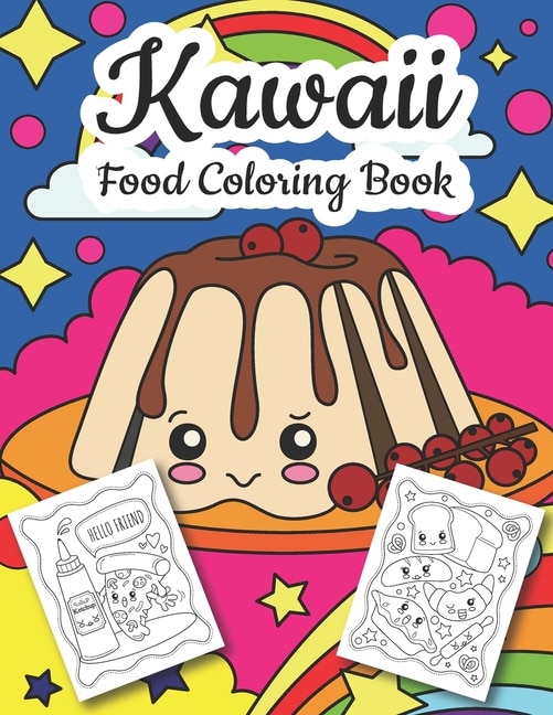 Kawaii Food Coloring Book: Cute food coloring for kids | Indigo