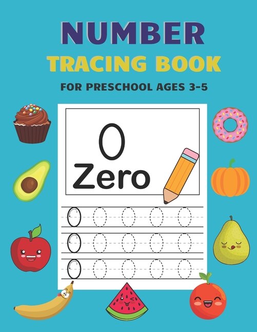 Number Tracing Book for Preschool Ages 3-5: Kids Activity Handwriting ...
