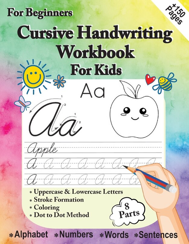 Cursive Handwriting Workbook For Kids For Beginners: Cursive Letter ...