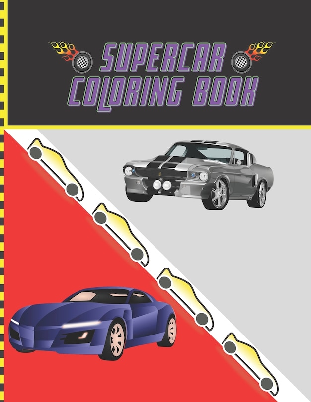 Supercar Coloring Book: A Collection Of Classic And Modern Car For ...