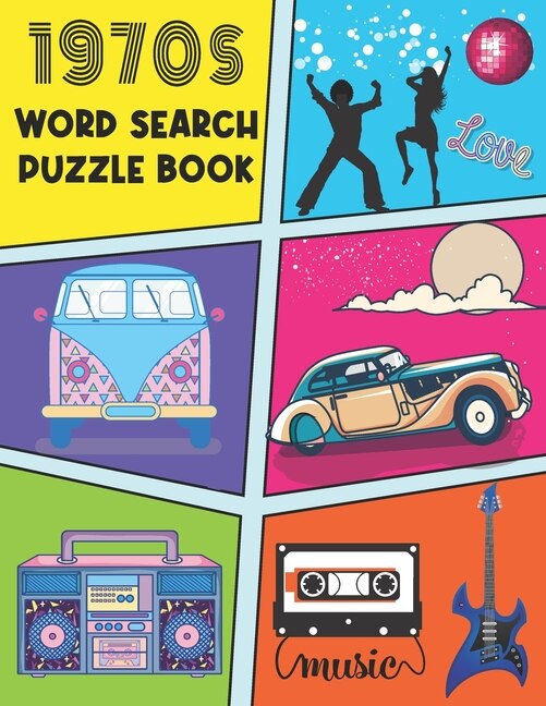 1970s Word Search Puzzle Book: 119 Large Print Fun And Easy Puzzles For ...