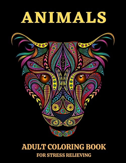 Animals Adult Coloring Book For Stress Relieving: An Coloring Pages ...