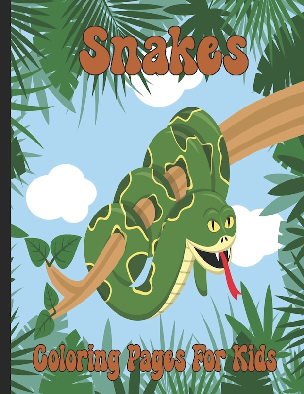 Snakes Coloring Pages For Kids: Cute And Easy Snake Coloring Pages For ...