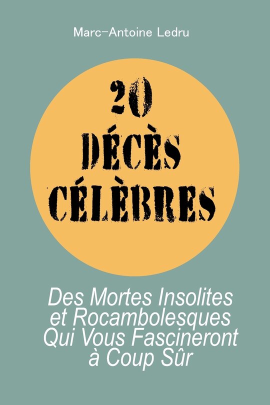20 Décès Célèbres: Des Mortes Insolites et Rocambolesques Qui Vous ...