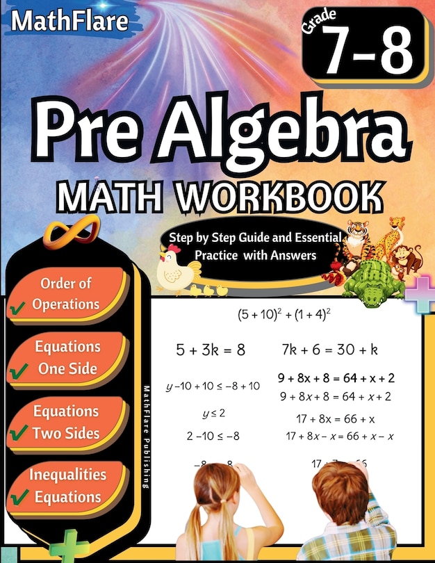 Pre Algebra Workbook 7th And 8th Grade: Pre Algebra Workbook Grade 7-8 ...