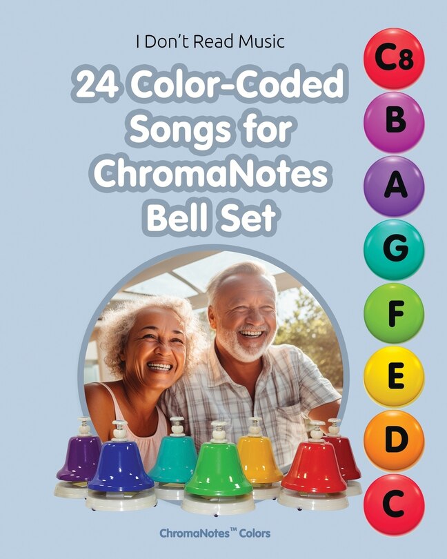 24 Color-Coded Songs for ChromaNotes Bell Set: Music for Beginners | Indigo