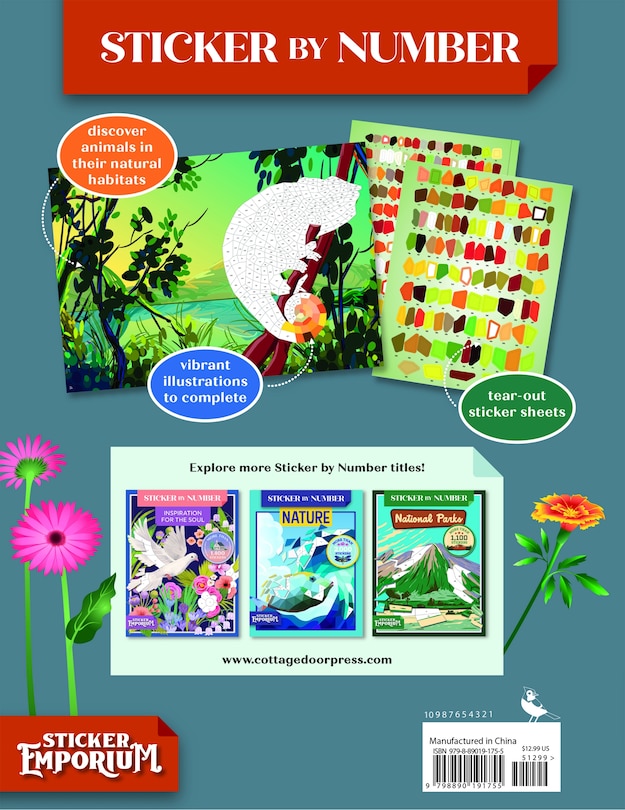 Sticker By Number Animals: Sticker Emporium ('tp') | Indigo