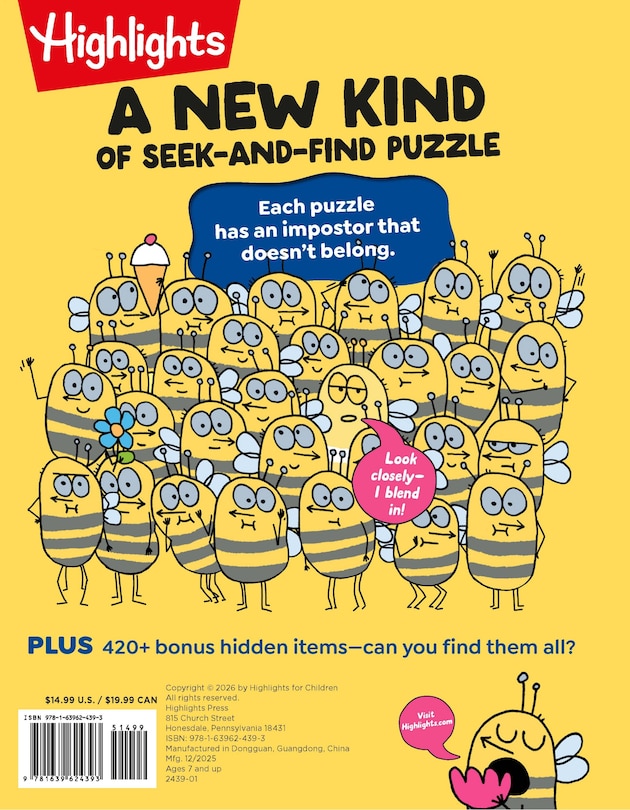 Spot The Impostor Puzzles: Kids Activity Book With Zany Odd-one-out ...