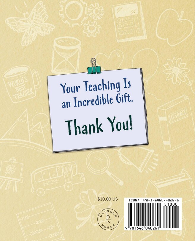 The Ultimate Teacher Appreciation Gift Book: Create, Color, And Fill In ...