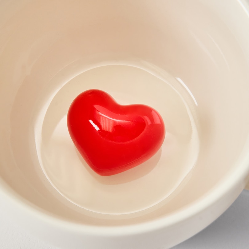 Ceramic Pekaboo Mug, Heart