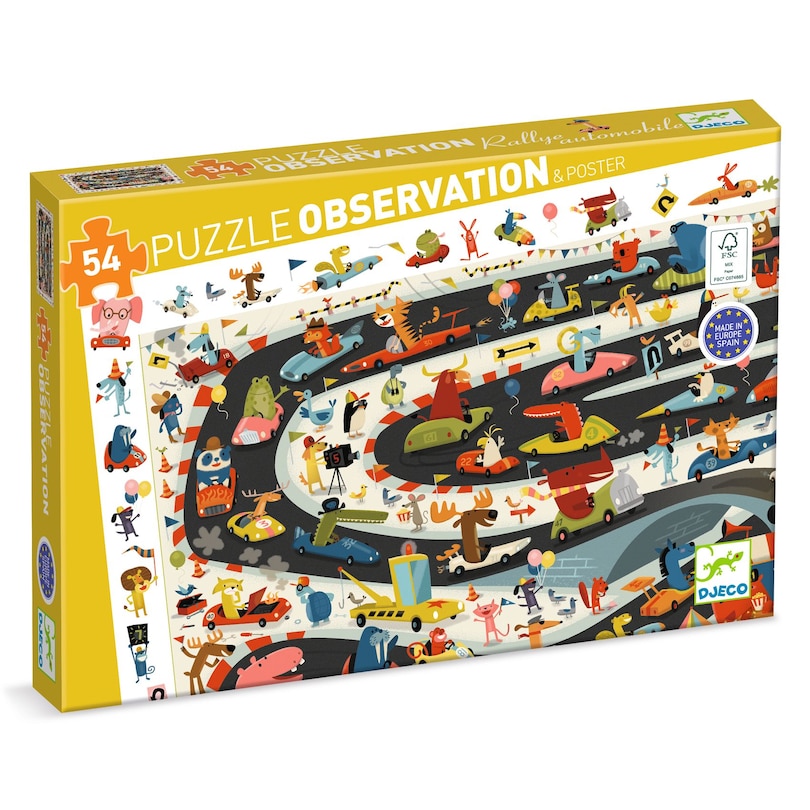 Observation Puzzle Car Rally 54pcs ('') | Indigo