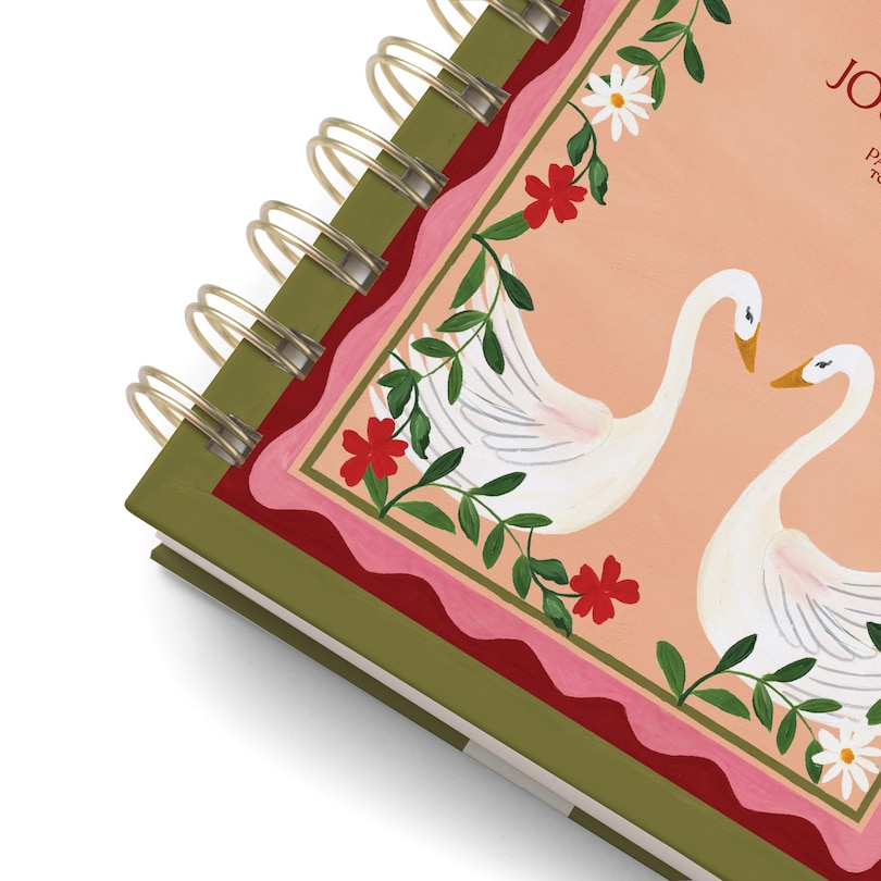 Swans B5 Spiral Wellness Journal ('') | Indigo