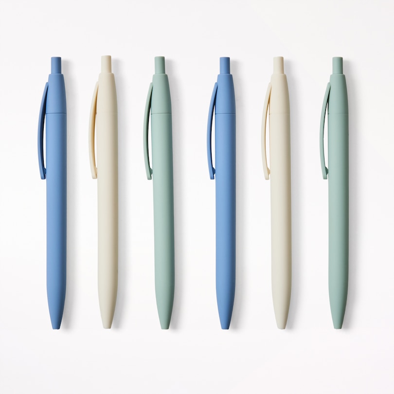 Soft Touch Pens, Set Of 6 ('') | Indigo