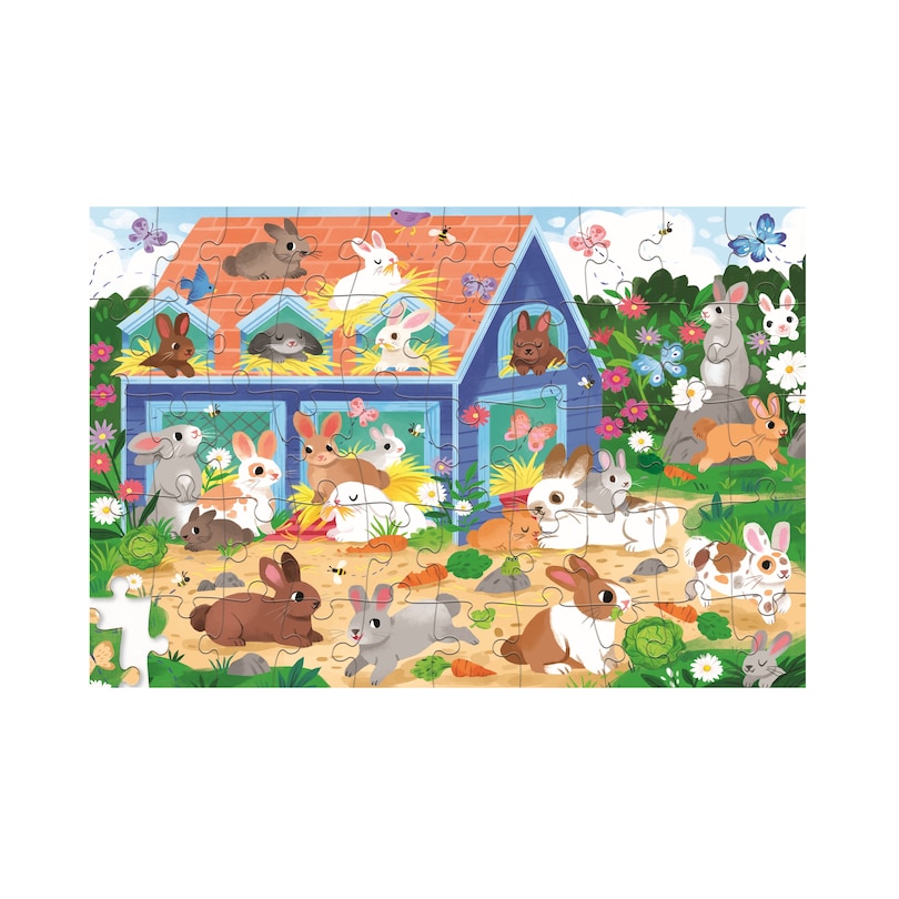 Bunny House 50pc Puzzle ('') | Indigo