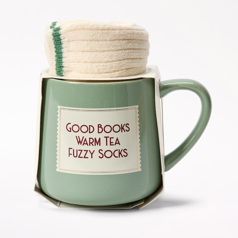 Book Tea Socks Mug & Sock Set ('') | Indigo