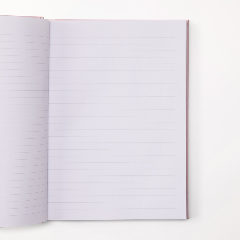 Embroidered Light Pink Large Journal ('') | Indigo