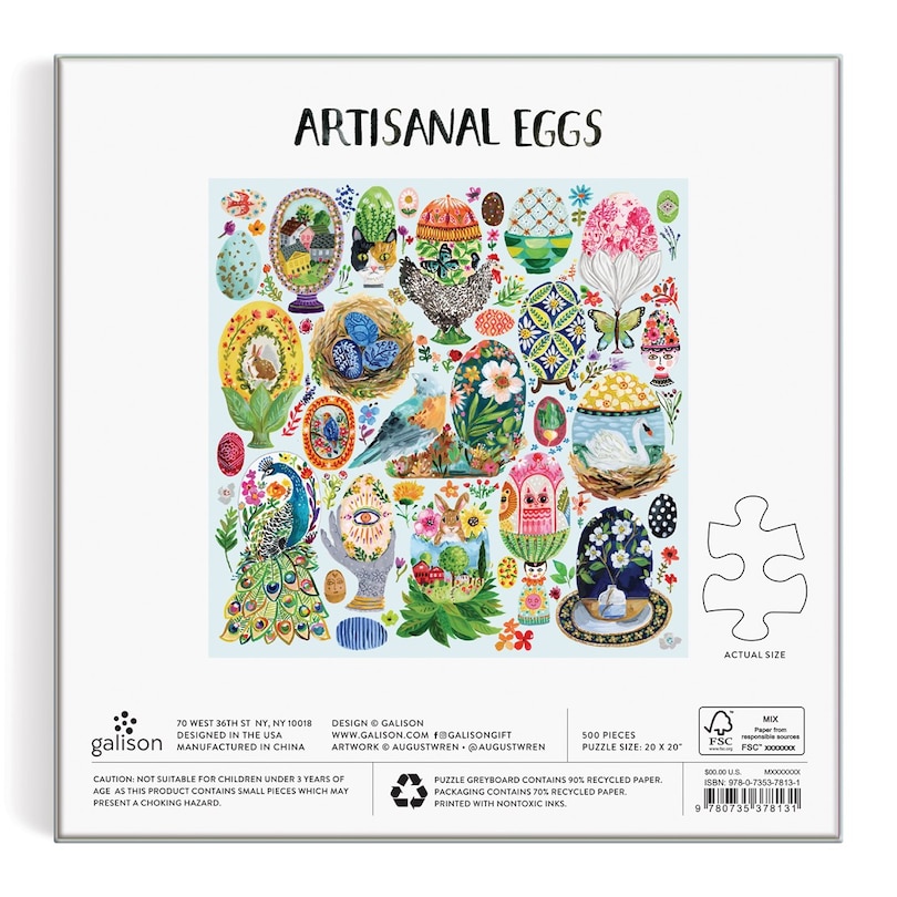 Artisanal Eggs 500 Piece Puzzle ('') | Indigo