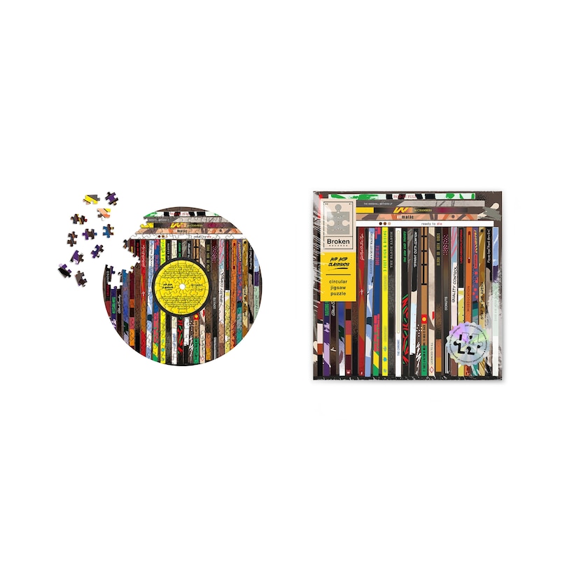 Hip Hop Classics Broken Records Jigsaw Puzzle Indigo