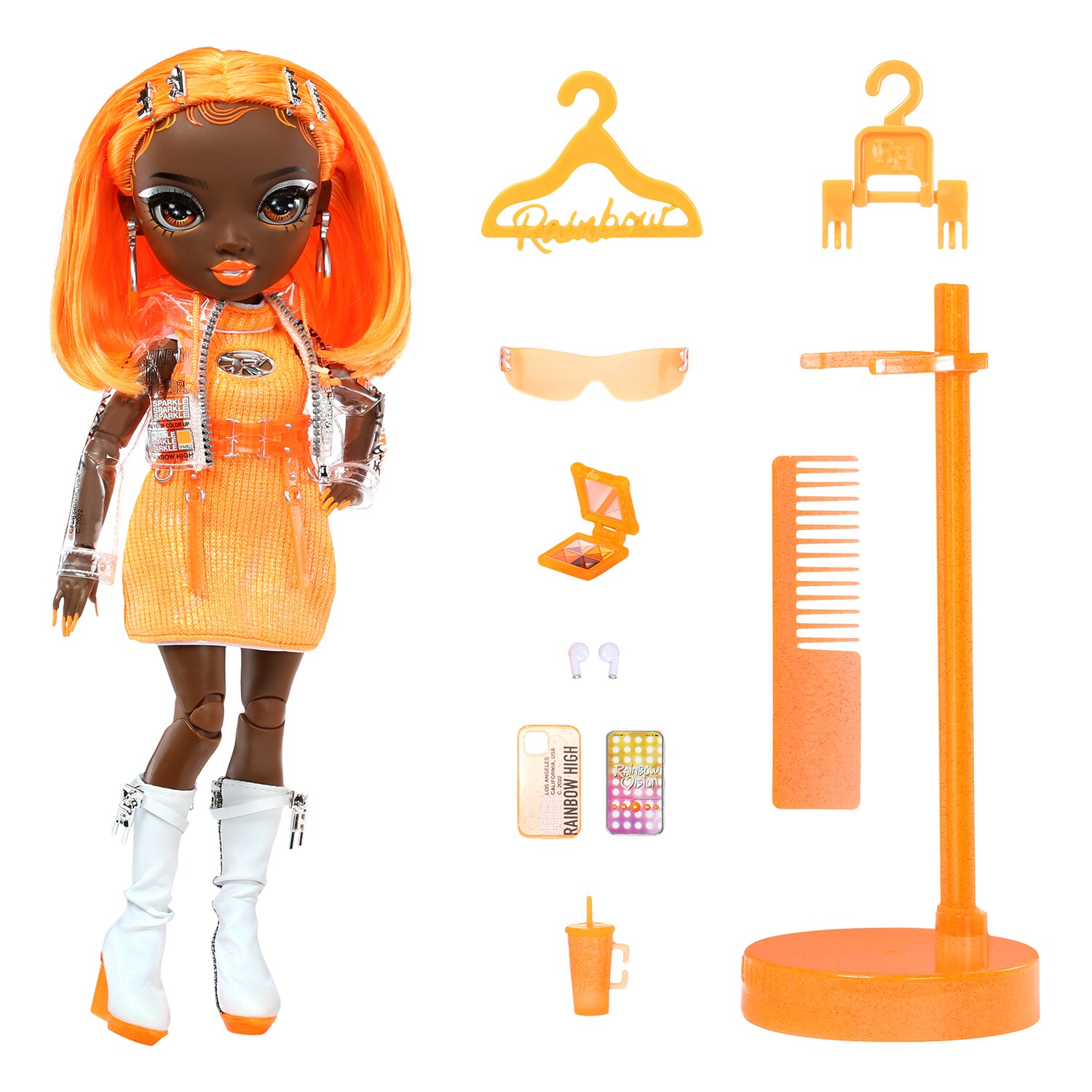 Rainbow High Michelle - Orange Fashion Doll | Village Green Shopping Centre