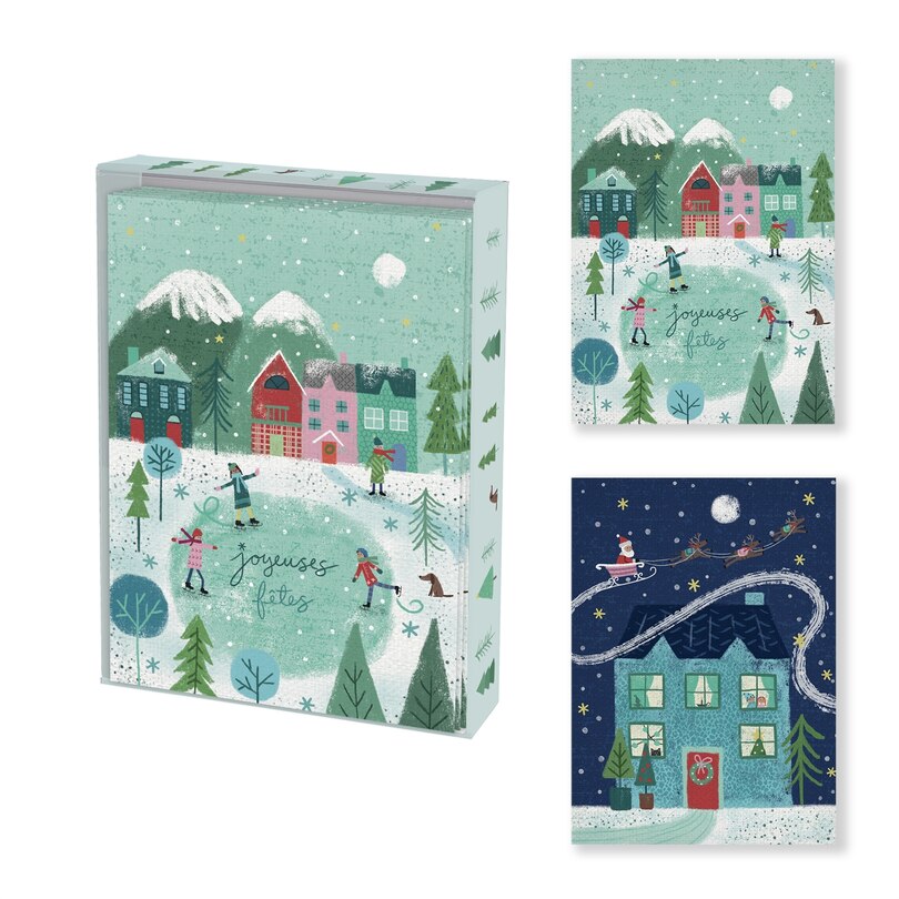 BOXED CARDS (10) WINTER SCENES (IN FRENCH ONLY) | Indigo