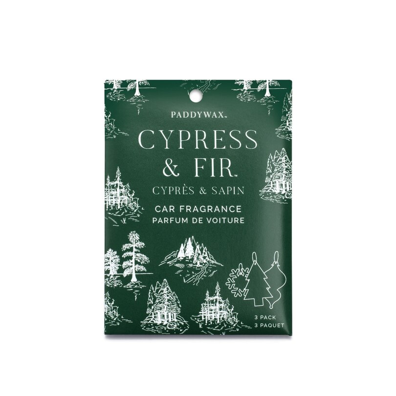 Cypress Fir Car Fragrance, 3 Per Pack | Indigo