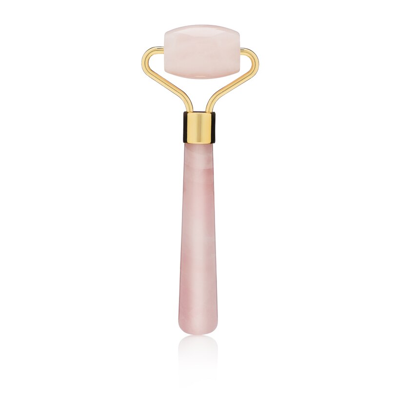 Mini Facial Roller, Rose Quartz | Indigo